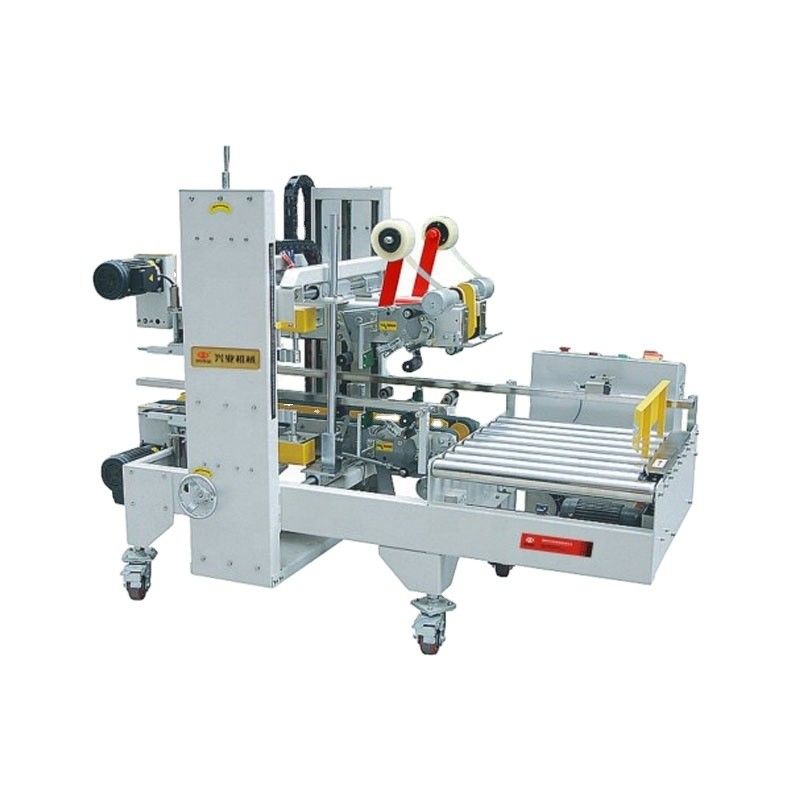 Case Packaging with DUOQI FXJ-5050H Automatic Adhesive Carton Corner Sealer Box Edge Sealing Machine